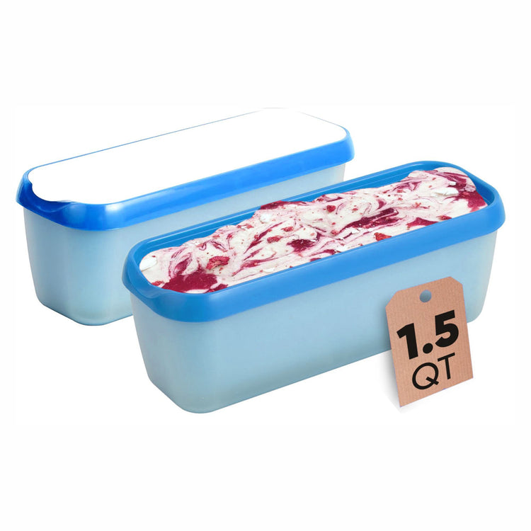Ice Cream Freezer Containers by Starpack - Easy Store, Frost Free Design