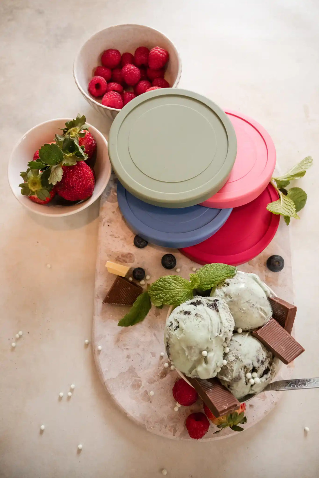 Ice Cream Freezer Containers by Starpack - Easy Store, Frost Free Design