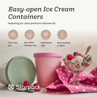 Ice Cream Containers | 1-Quart Ice Cream Storage | Starpack