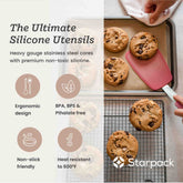 Silicone Kitchen Utensils by Starpack - safe for ceramic and all non-stick